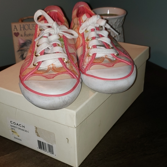 Coach | Shoes | Coach Poppy Barrett Dream Multi Sig C Sneakers 7 | Poshmark